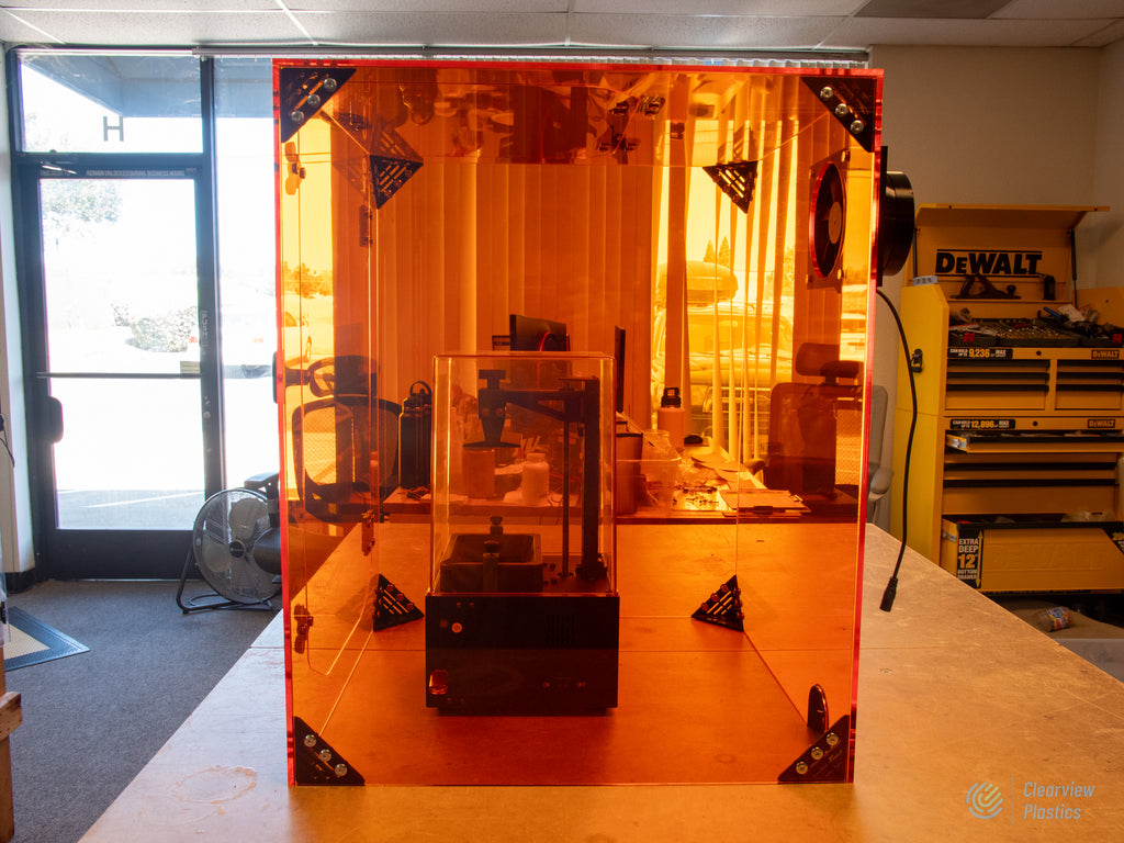 SLA Resin 3D Printer Enclosure V2.0 – Clearview Plastics
