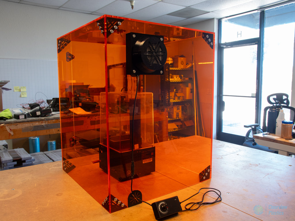 SLA Resin 3D Printer Enclosure V2.0 – Clearview Plastics