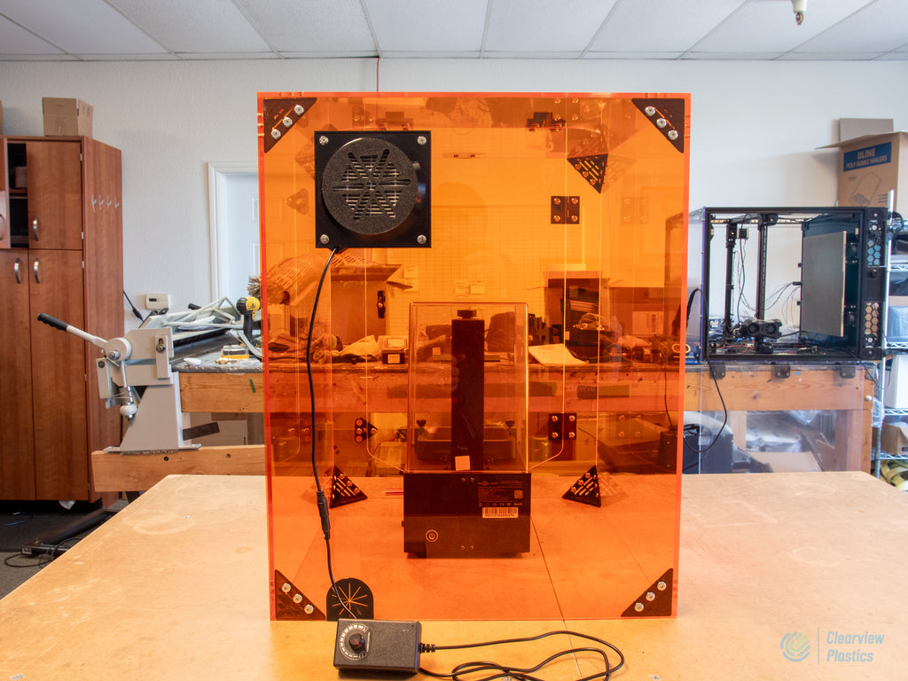 SLA Resin 3D Printer Enclosure V2.0 – Clearview Plastics