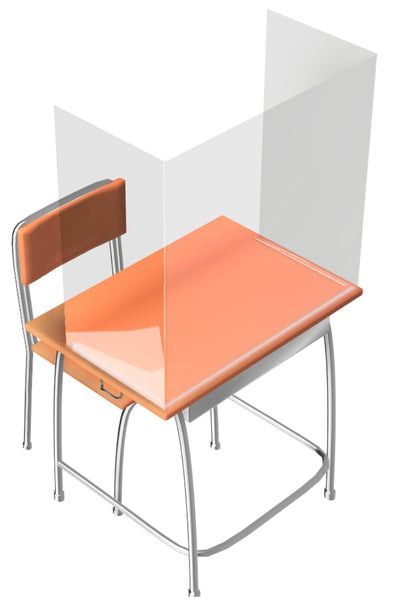 SaniGuard Student Desk Partitions – Clearview Plastics